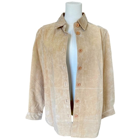 Chadwicks | Jackets & Coats | Vintage Genuine Suede Shacket Real ...